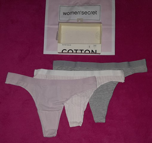 WS 3kom roze,bele,sive tange logo lastis NOVO!%