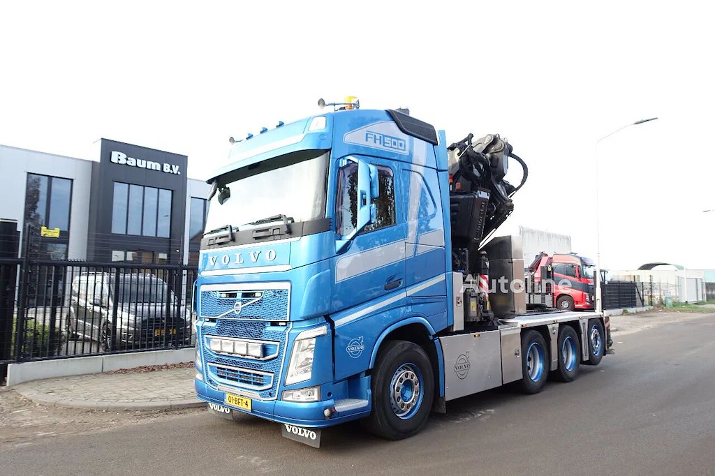 Volvo FH 500 8X4 TRIDEM TREKKER / BAKWAGEN / COMBI / FASSI F820RA.2.26 tegljač
