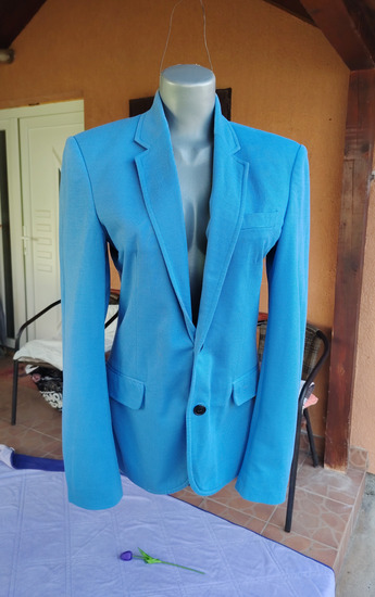 ZARA Collection tirkizni oversized sako KAO NOV
