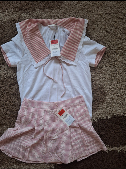 Zara nov komplet suknja i bluza