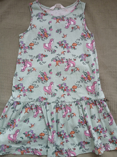 Nova H&M divna mint pamucna haljina sa zivotinjama