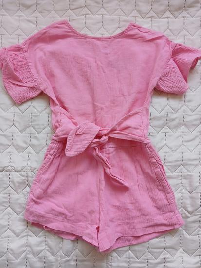 Nov Zara girls roze letnji kombinezon, 116