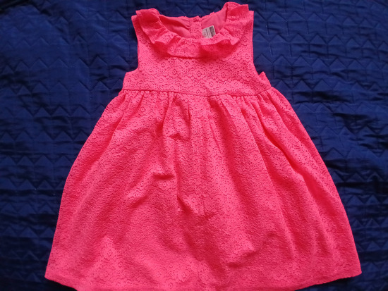Nova LCW drecavo roze cipkana haljina, 104-110