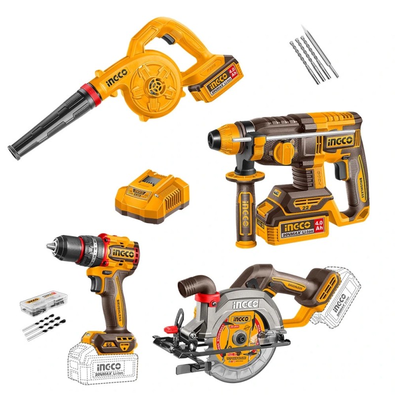 Akumulatorski set alata 4/1 SUPER INGCO COSLI250695E