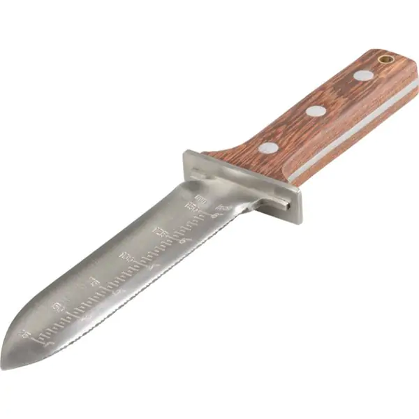 Naslov proizvoda Strend Pro Premium Hori Hori baštenski nož sa futrolom i drvenom drškom