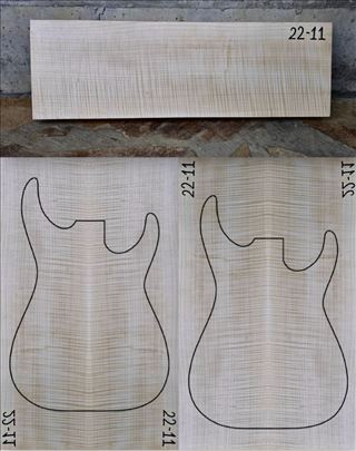 Drvo za izradu gitara (javor rebraš)