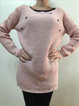 Dzemper puder roze