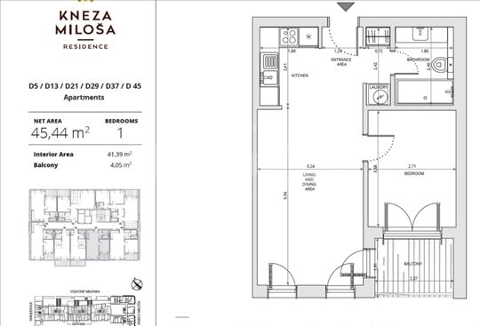 Kneza Miloša Residence | Nov Lux Stan sa Garažom