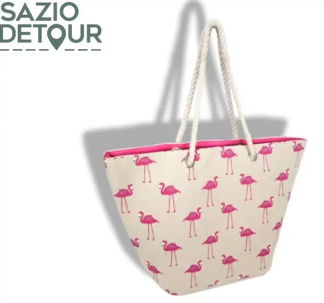 Torba za plažu Nissi 80 Flamingosi Sazio