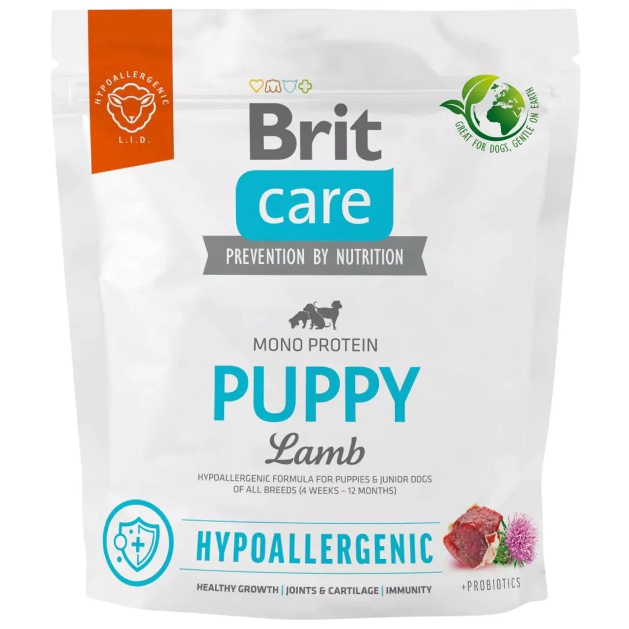 BRIT CARE Hypoallergenic, PUPPY All Breed, s jagnjetinom i pirinčem