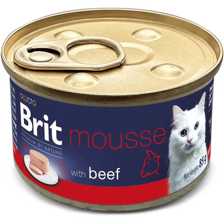 BRIT Nature mačke mus govedina 85 g