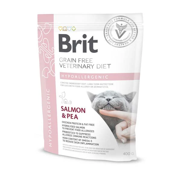 BRIT VD Cat Hypoallergenic, kod nepovoljnih reakcija na hranu, bez žitarica
