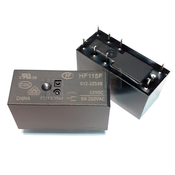 RELE 12VDC/8A HF115F/012 E1243