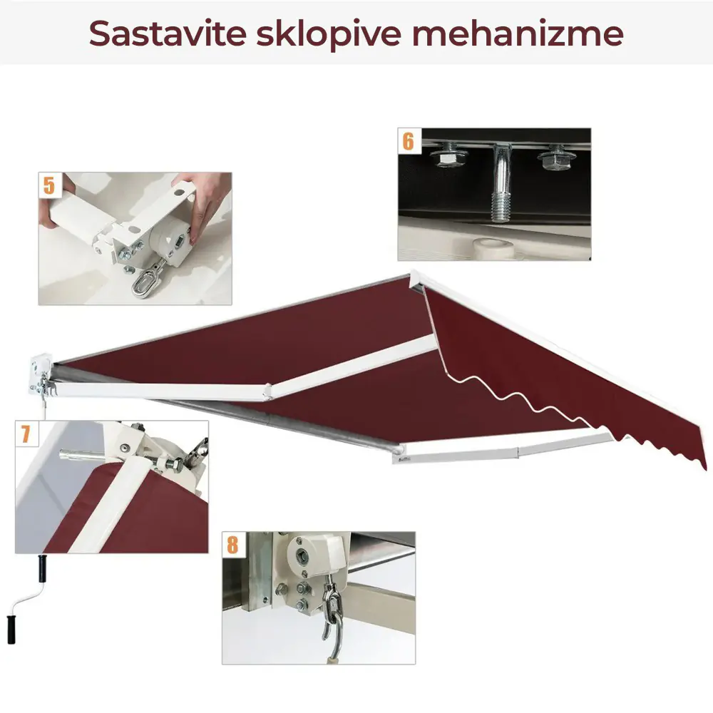 Tenda 250x200cm Bordo