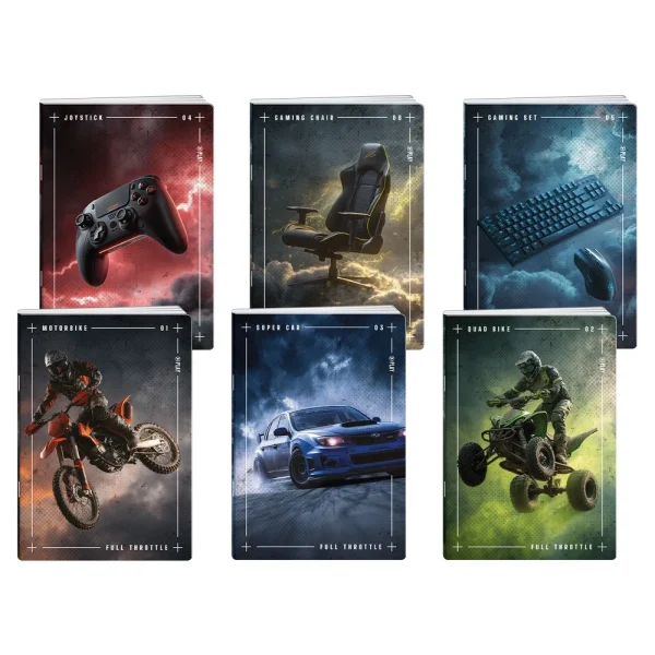 Premium 50, sveska sa UV lakom, 50 listova, Game – odaberite linijaturu