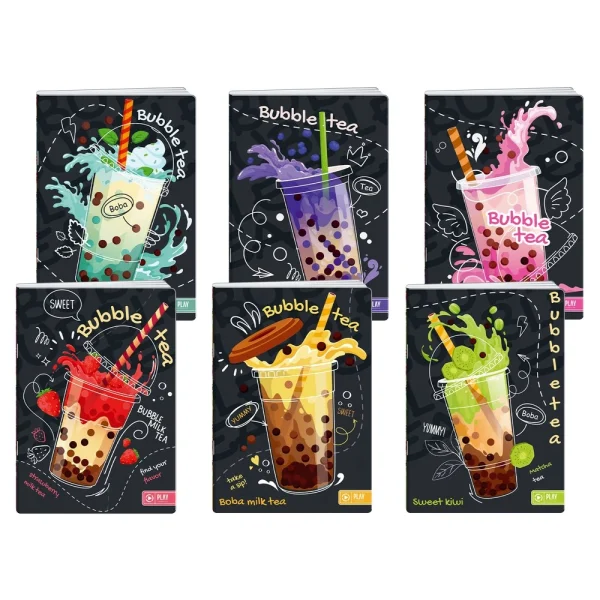 Premium 50, sveska sa UV lakom, 50 listova, Bubble Tea – odaberite linijaturu