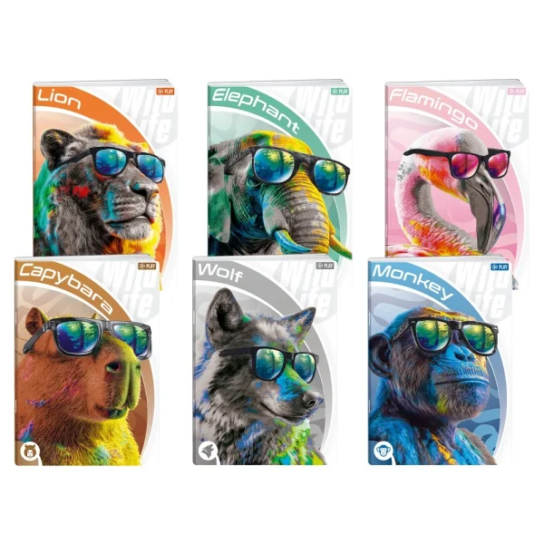 Premium 40, sveska, 40 lista, Wild life 25 – odaberite linijaturu