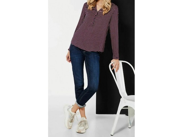 ESPRIT moderna geometrijska bluza od viskoze -M