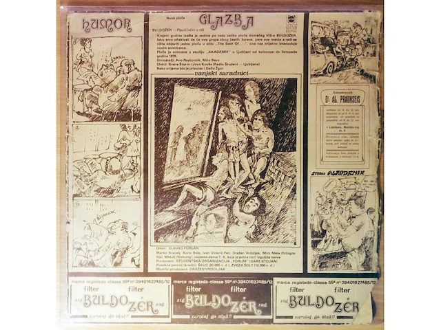 LP BULDOŽER - Pljuni istini (1975) 1. Altin press, G+/G