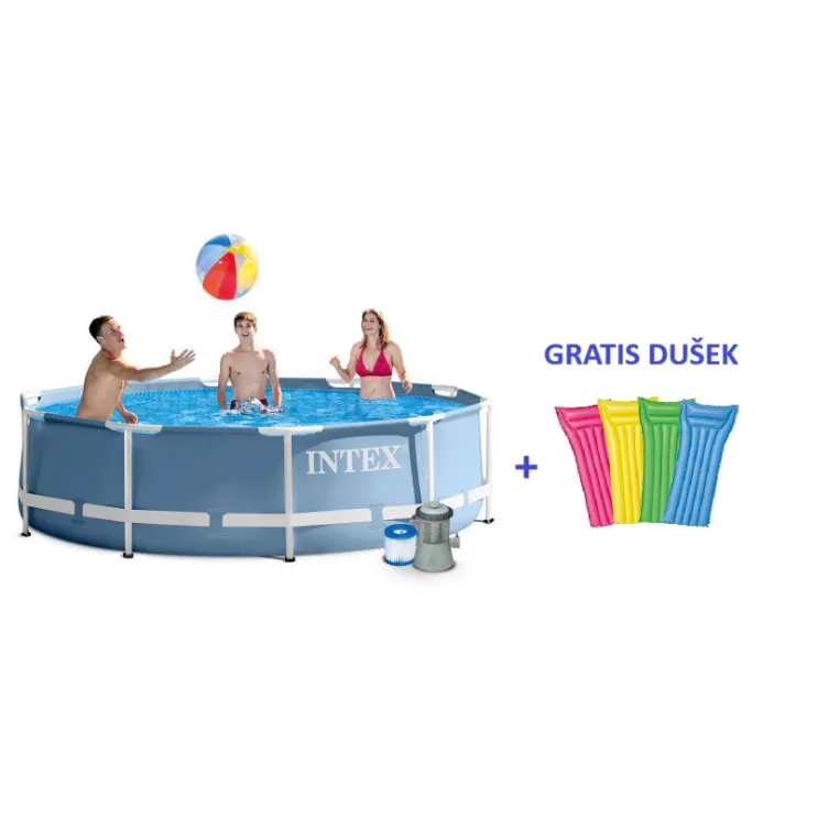 Bazen Intex 305x76 Prism sa metalnom konstrukcijom I filter pumpom GRATIS DUŠEK