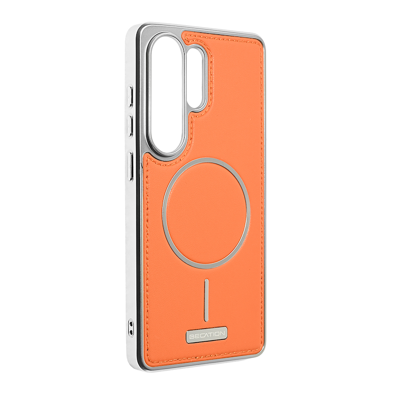 Zastitna maska (futrola) Magsafe Urban Leather - Samsung S948 Galaxy S26 Ultra narandzasta