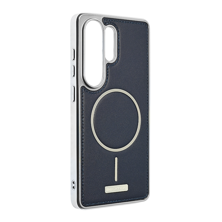Zastitna maska (futrola) Magsafe Urban Leather - Samsung S948 Galaxy S26 Ultra tamno plava