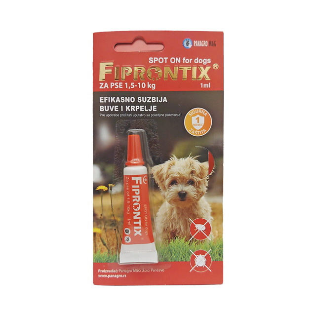 FIPRONTIX 1ML BLISTER PROT. BUVA,KRPLJA ZA PSA 1,5-10KG