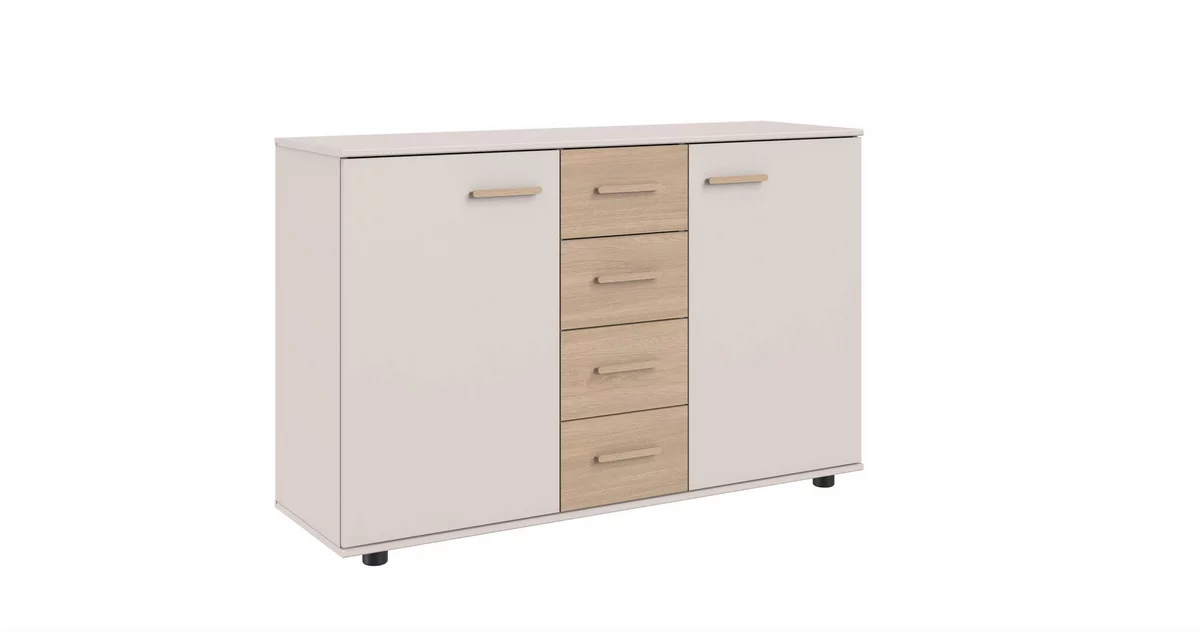 KOMODA 130/83/41 cm boja hrasta, kašmir