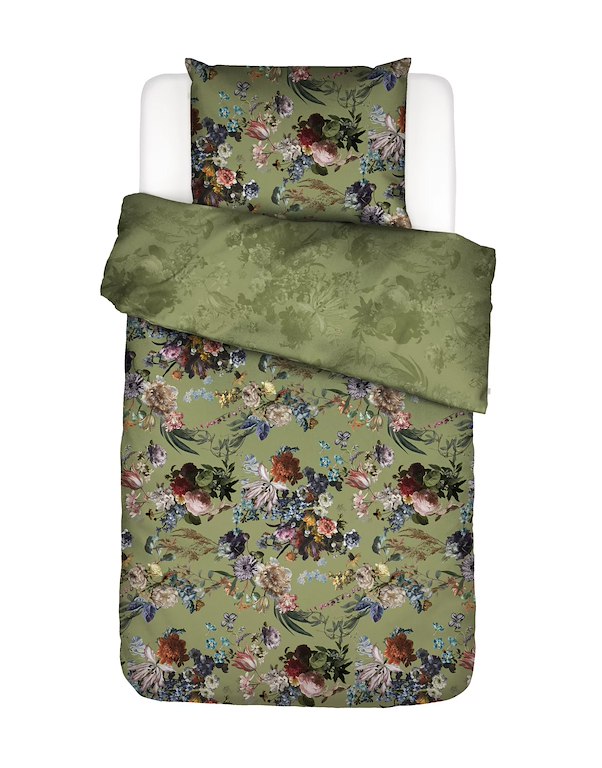 POSTELJINA ISABELLA 135/200 cm saten zelena