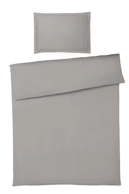 POSTELJINA 200/200 cm saten siva