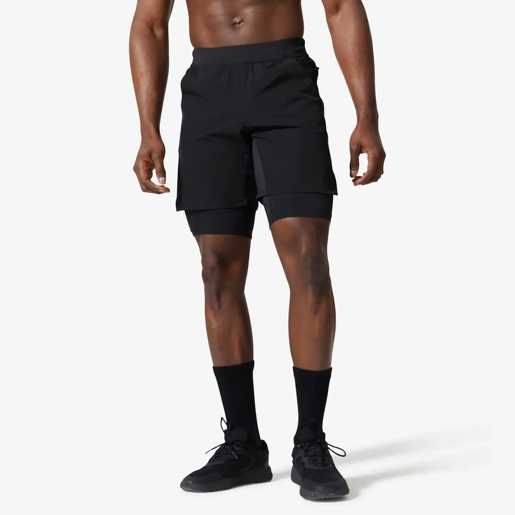 Muški šorts za fitnes (2 u 1)