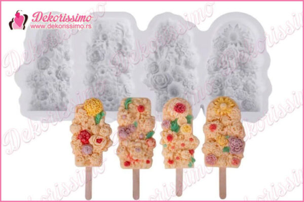 Silikonska modla za pops sladoled – K7818