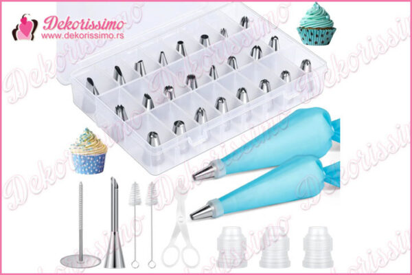 Set za ukrašavanje torti, 34dela – K7340