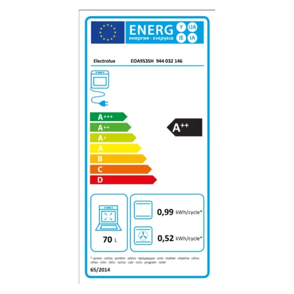Electrolux rerna EOA9S3SH