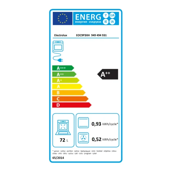 Electrolux rerna EOC9P3XH