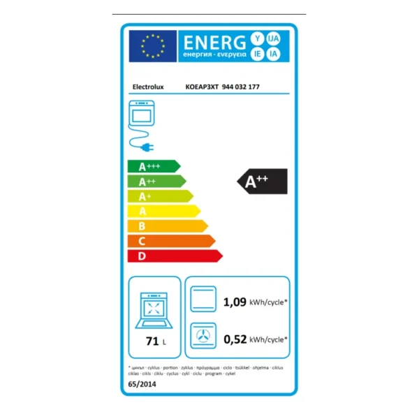 Electrolux rerna KOEAP3XT