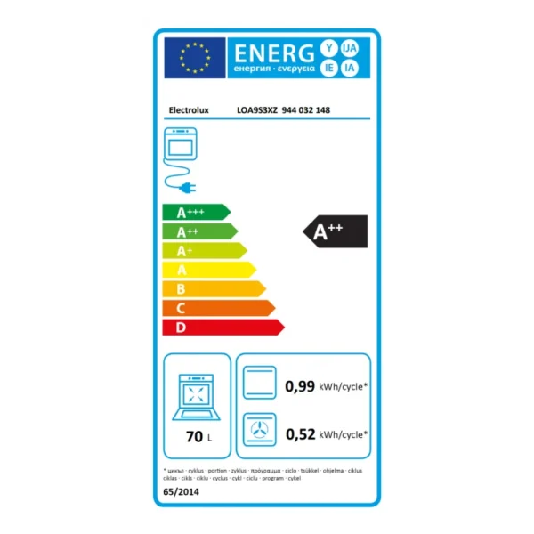 Electrolux rerna LOA9S3XZ