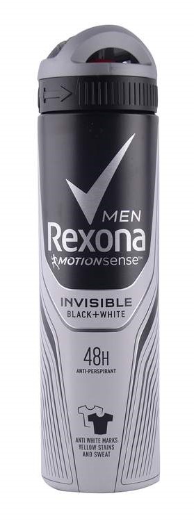 REXONA DEO 150ML BLACK&WHITE INVISIBLE