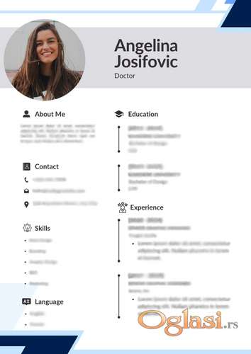 Izrada CV - a - srpski, engleski, nemački