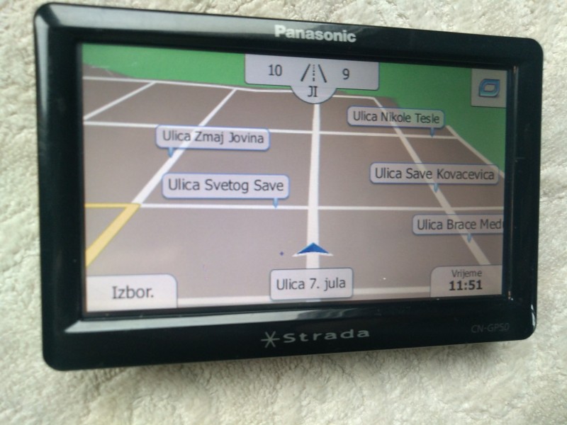 navigacija panasonic 5 inča - nove mape , auto , kamion