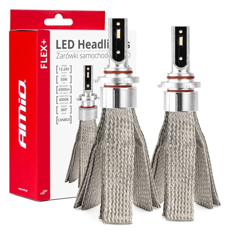 Sijalice LED HB4 FLEX+ 6000K 12/24V 50W – Amio 03665