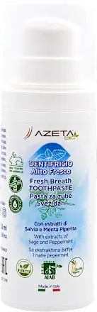 AZETA bio
Organska pasta za zube za svež dah, 50 ml