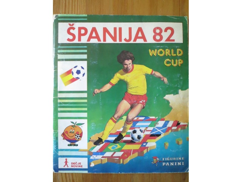 KOMPLETAN PANINI ŠPANIJA 82 DEČIJE NOVINE ALBUM 1982
