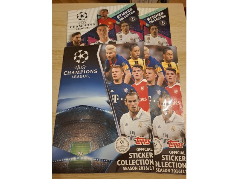 Liga Šampiona 2016 17 i 2018 19 - 4 albuma