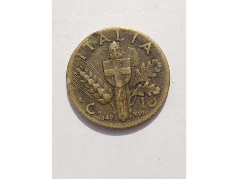 10 centi 1940 italija
