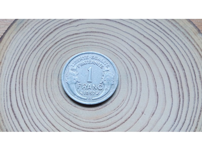 FRANCUSKA 1 FRANC 1957 GODINA KOVNICA B