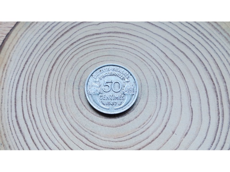 FRANCUSKA 50 CENTIMES 1947 GODINA