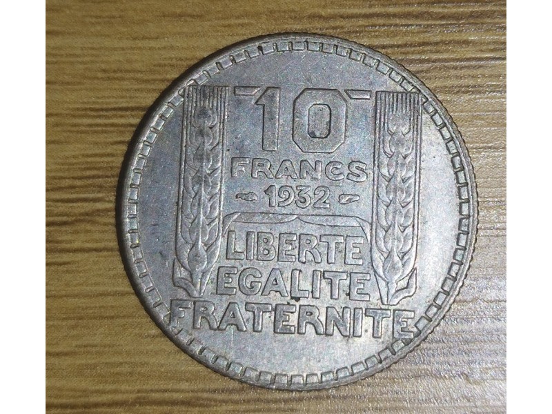 Z23 10 franaka Francuska 1932 srebrnjak 10g srebro