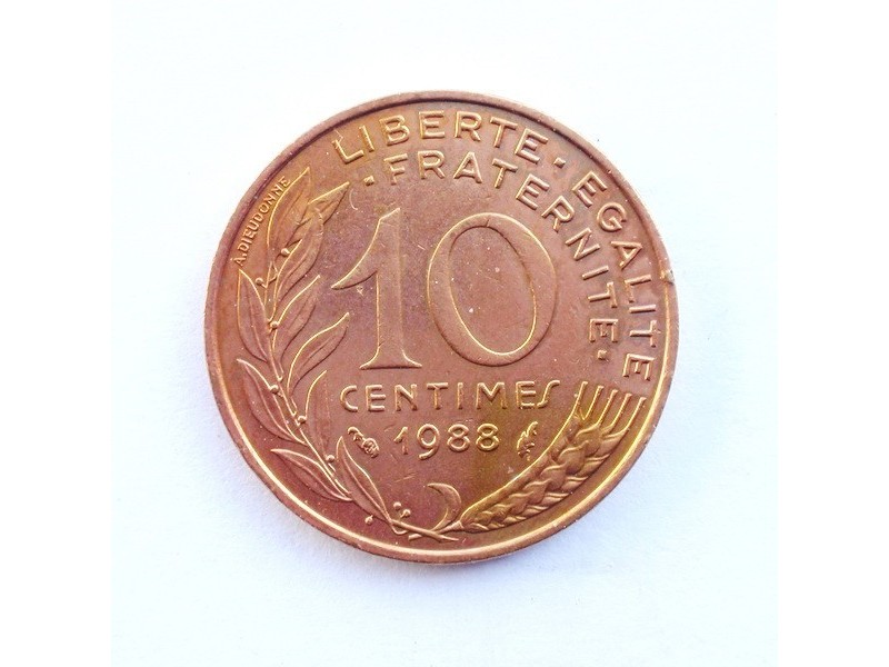 Francuska 10 sentima 1988