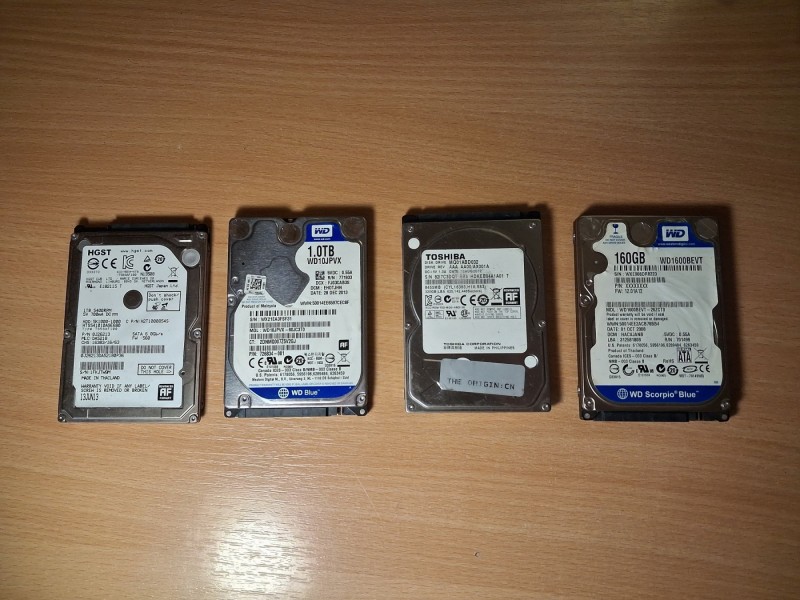 Hard diskovi za laptop - neispravni (4kom.)
